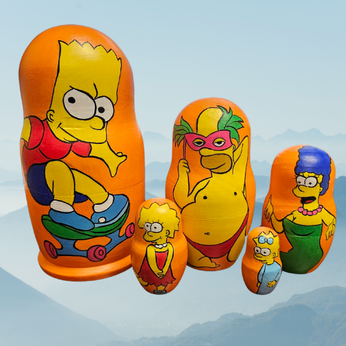 Bart Simpson and Family | Ukraine Nesting Dolls